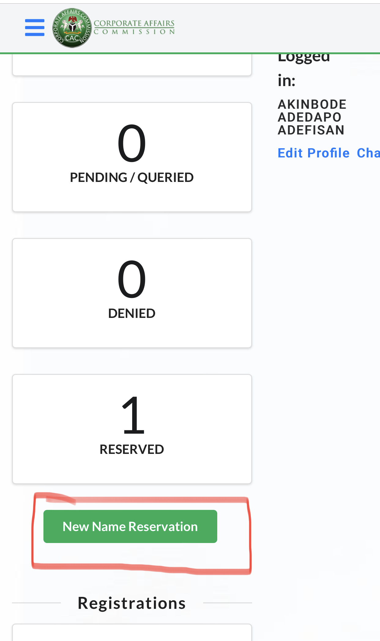 CAC BUSINESS NAME REGISTRATION : STEP BY STEP GUIDE